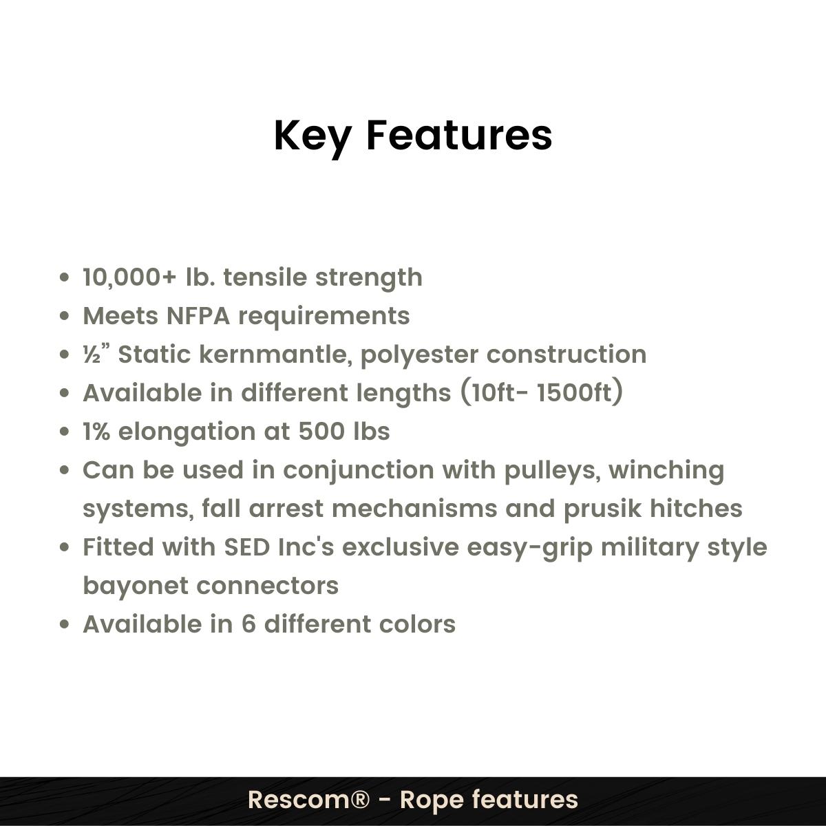 Safety/Communication™ Rope – FAQs - Rescom Sales Inc.