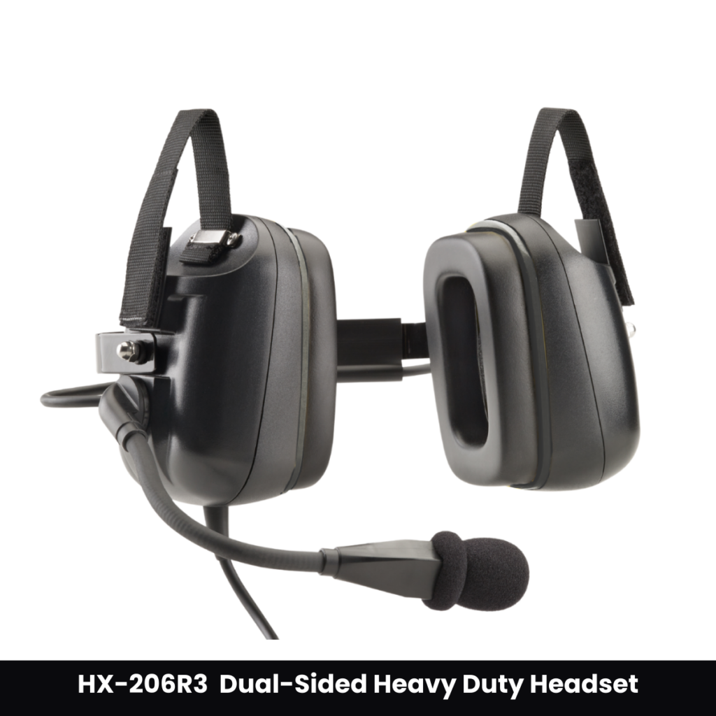 HX-206R3 – Dual-Sided, Heavy-Duty, Hardhat Mounted Headset with Boom ...